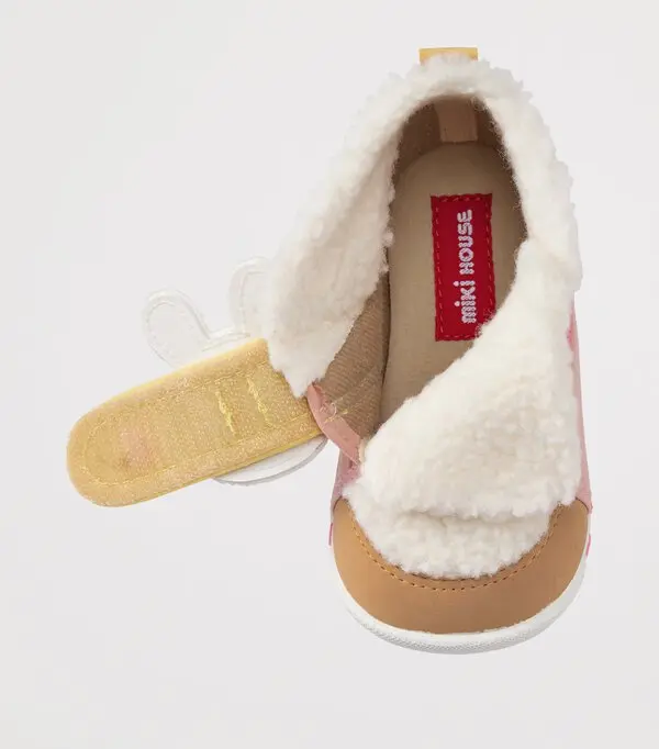MIKI HOUSE Fleece Appliqué Sneakers