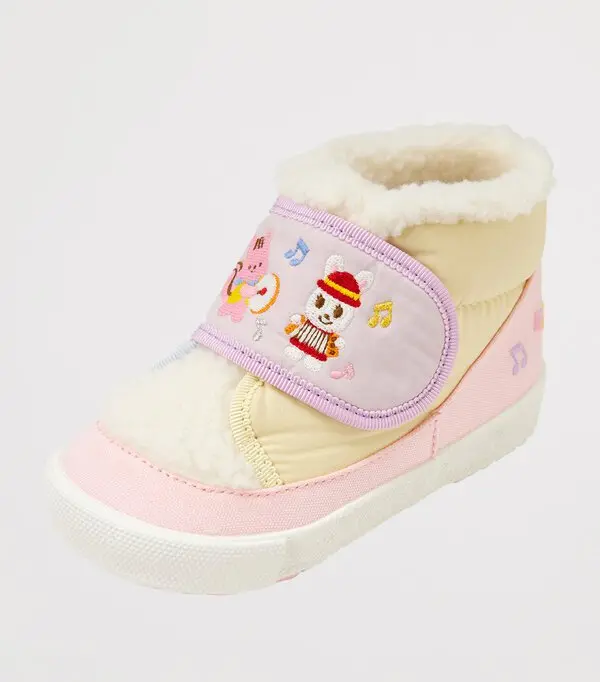 MIKI HOUSE Embroidered Velcro Sneakers
