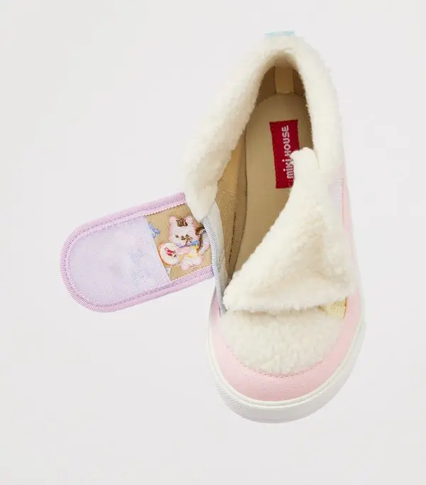 MIKI HOUSE Embroidered Velcro Sneakers