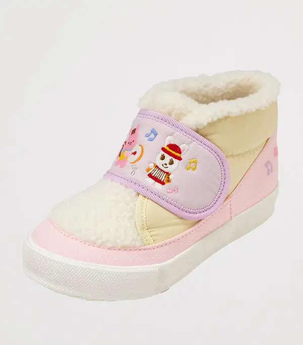 MIKI HOUSE Embroidered Velcro Sneakers