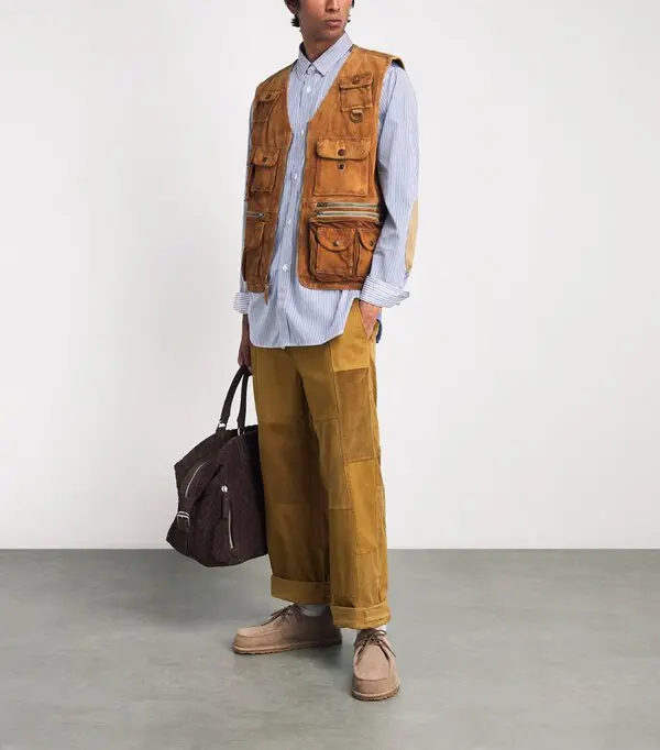 Junya Watanabe Cotton Patchwork Trousers