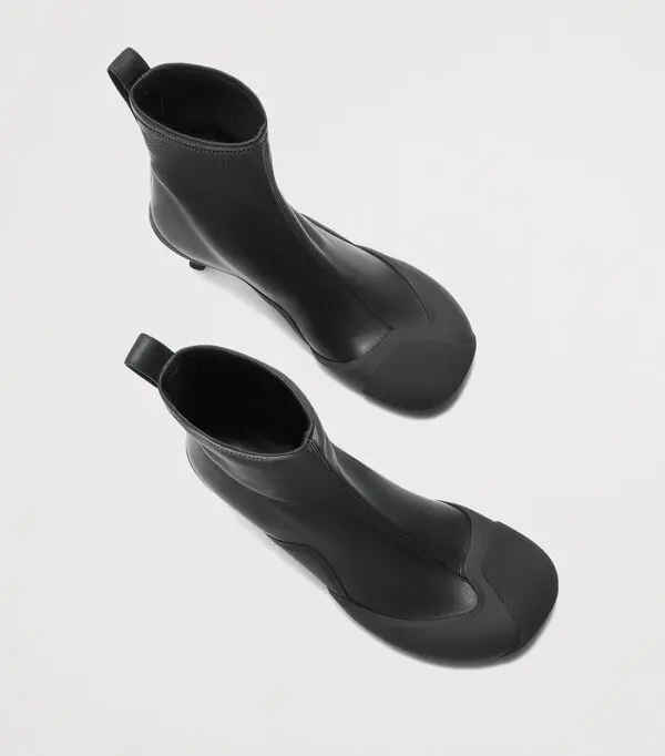 Loewe Leather Dive Ankle Boots 45