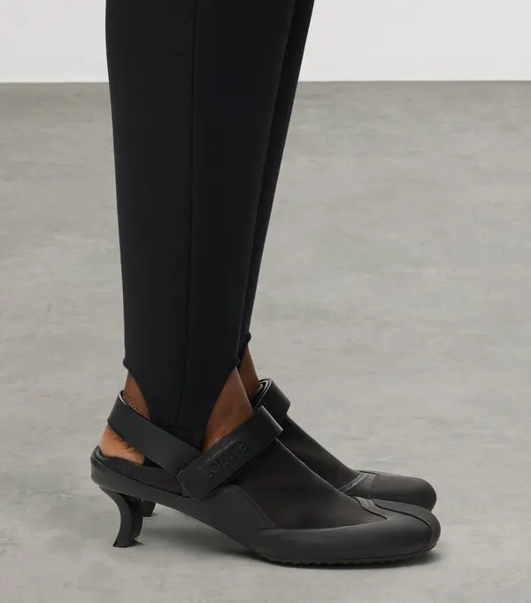 Loewe Leather Dive Slingback Mules 45