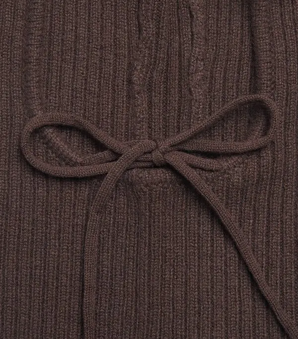 YVES SALOMON Cashmere Ribbed Balaclava