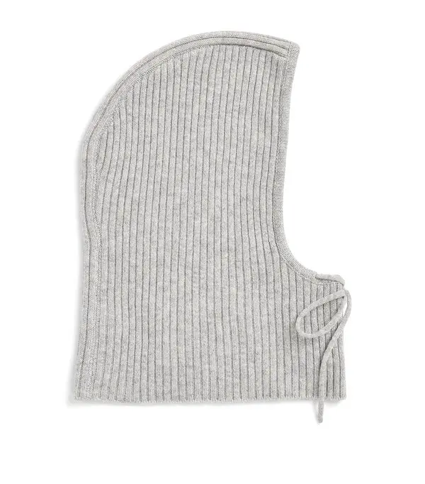 YVES SALOMON Cashmere Ribbed Balaclava