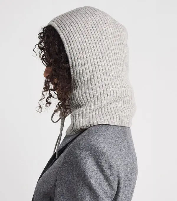 YVES SALOMON Cashmere Ribbed Balaclava