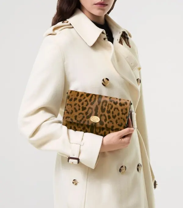 Burberry Calf Hair Leopard-print Cotswolds Wallet