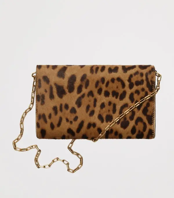 Burberry Calf Hair Leopard-print Cotswolds Wallet