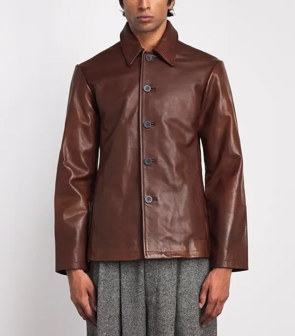 Studio Nicholson Landau Leather Jacket