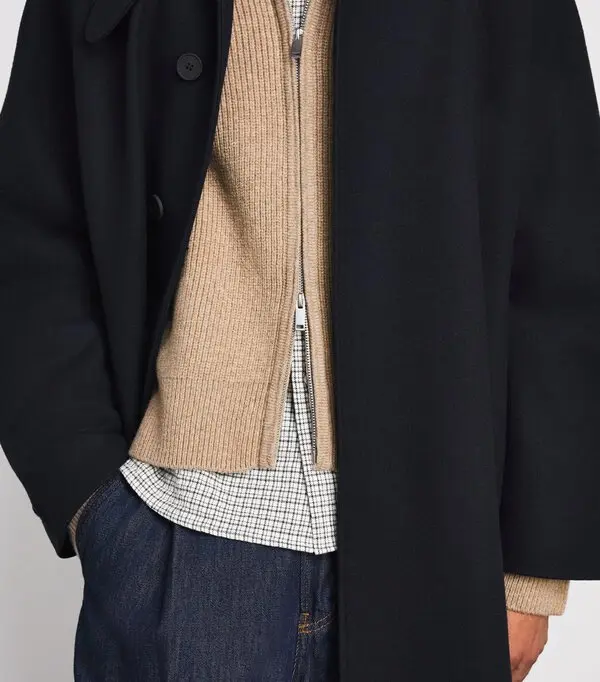Studio Nicholson Merino Sandos Zip-up Cardigan