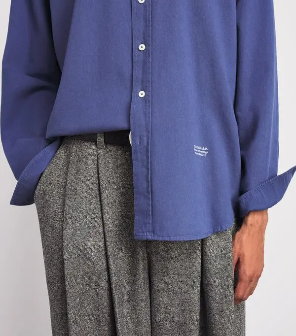 SYSTEM Cotton Printed Logo Shirt
