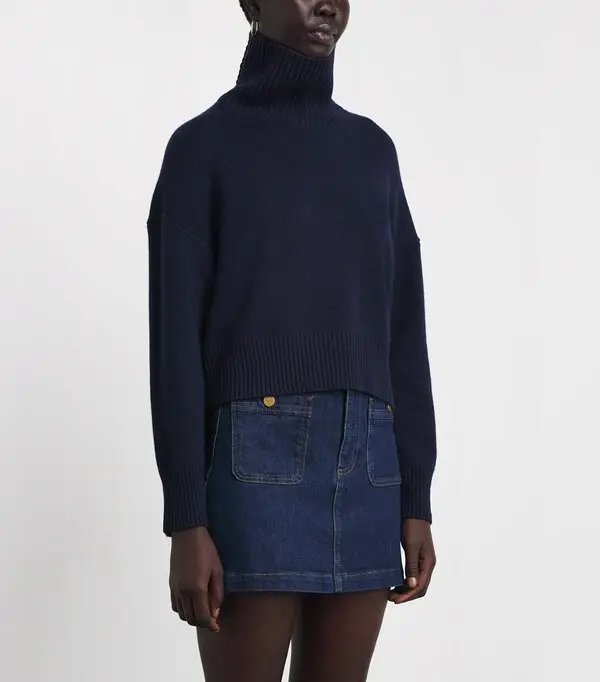 Maje Cashmere-blend High-neck Sweater