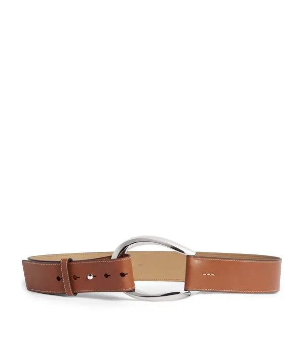 Polo Ralph Lauren Leather Stirrup-buckle Wide Belt - Brown