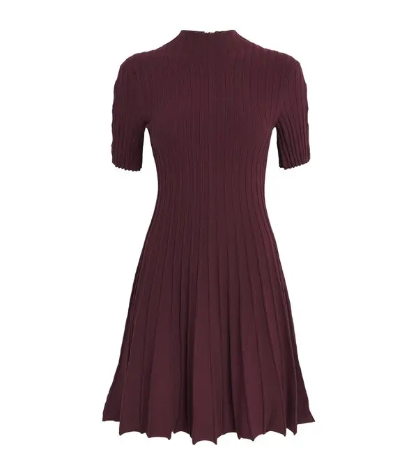 Maje High-neck Mini Skater Dress