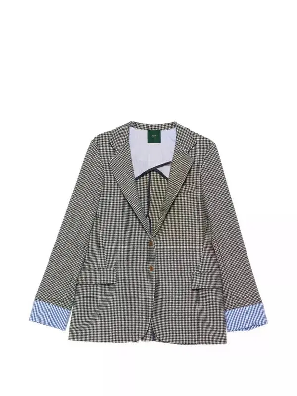MAISON JEJIA Birkin Houndstooth-patterned Blazer
