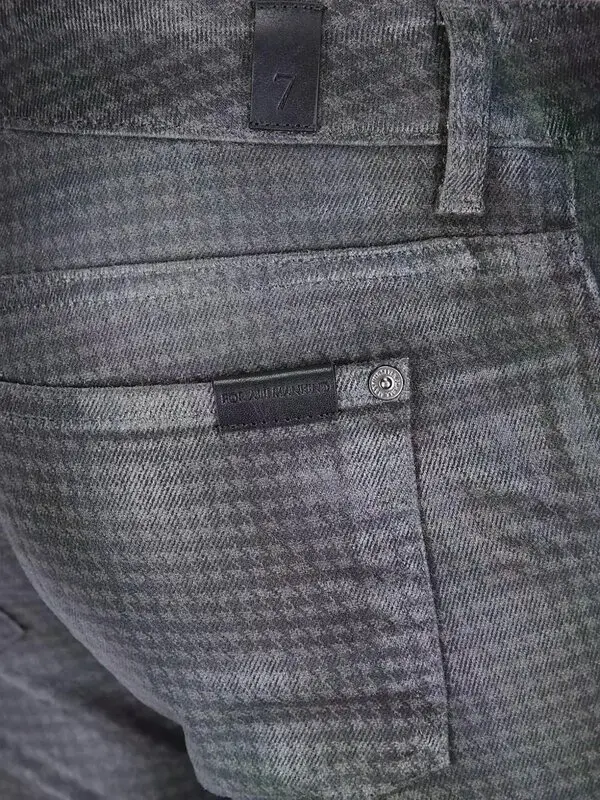 7 For All Mankind Houndstooth-print Skinny Jeans