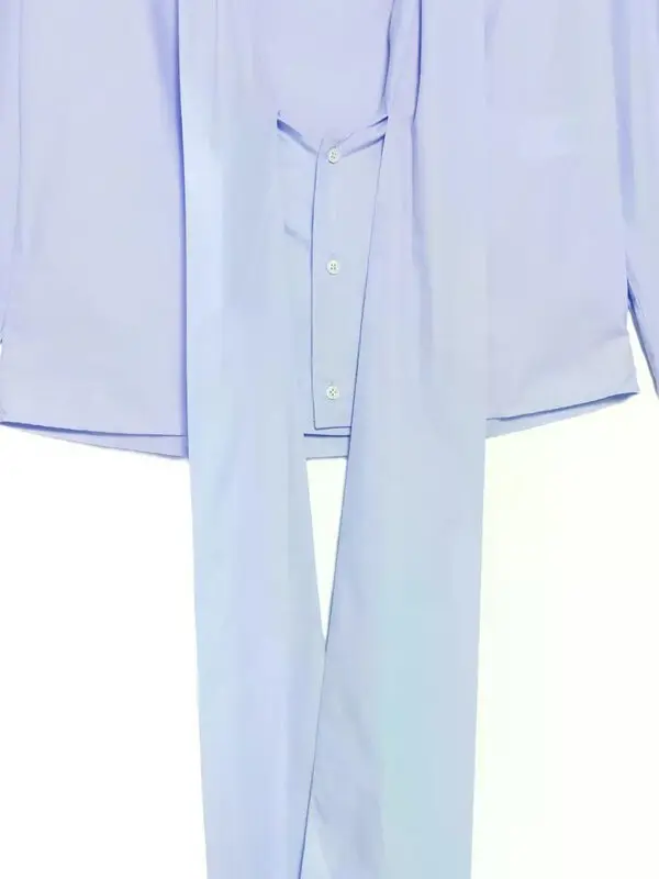 MAISON JEJIA Viv Pussy-bow Wide-sleeve Shirt