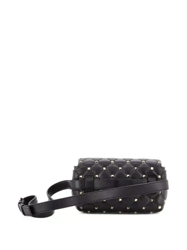 Valentino Garavani Rockstud Spike Turnlock Quilted Leather Belt Bag