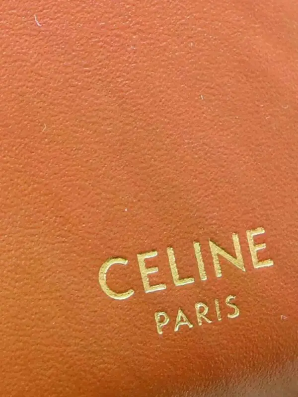 Celine 2010-2026 Medium Triomphe Coated Canvas Tambour Crossbody Bag