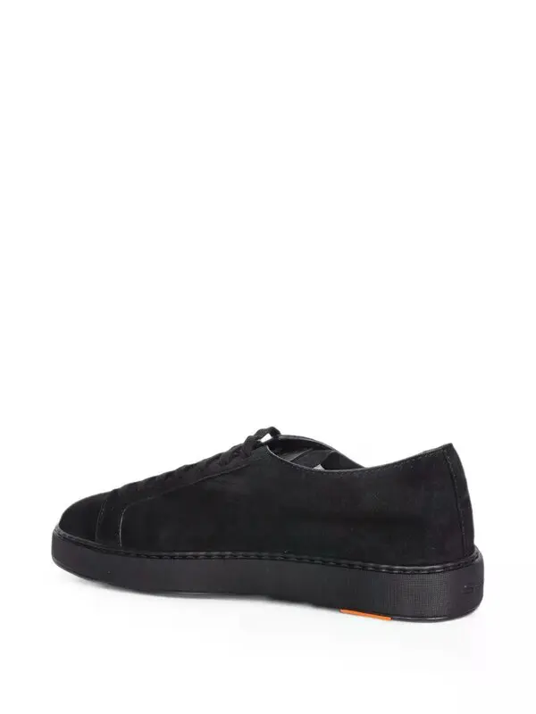 Santoni Suede Lace-up Sneakers