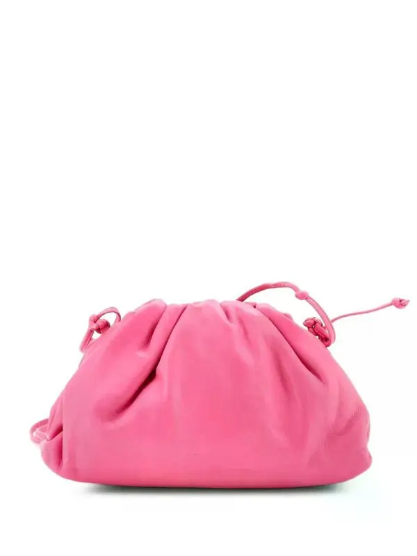 Bottega Veneta The Pouch Leather Mini Crossbody Bag - Pink