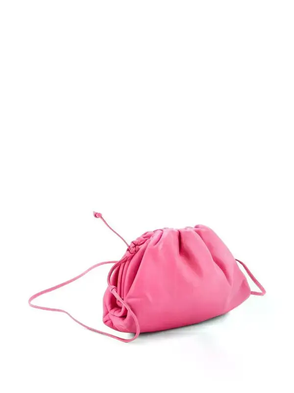 Bottega Veneta The Pouch Leather Mini Crossbody Bag - Pink