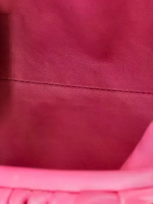 Bottega Veneta The Pouch Leather Mini Crossbody Bag - Pink