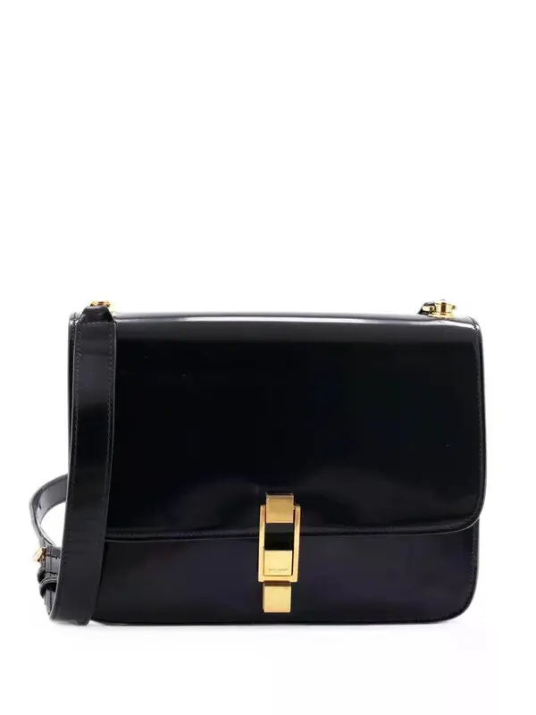 Saint Laurent Carre Satchel Patent Medium Shoulder Bag