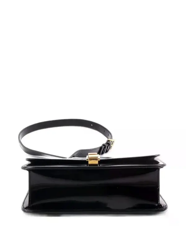 Saint Laurent Carre Satchel Patent Medium Shoulder Bag
