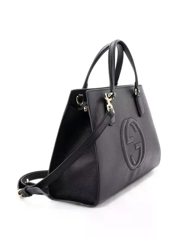Gucci Soho Convertible Top Handle Leather Medium Satchel