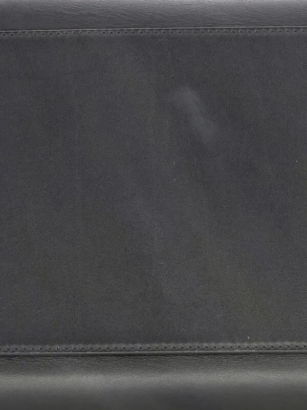 Celine Tricolor Trapeze Bag Leather Small Satchel - Black