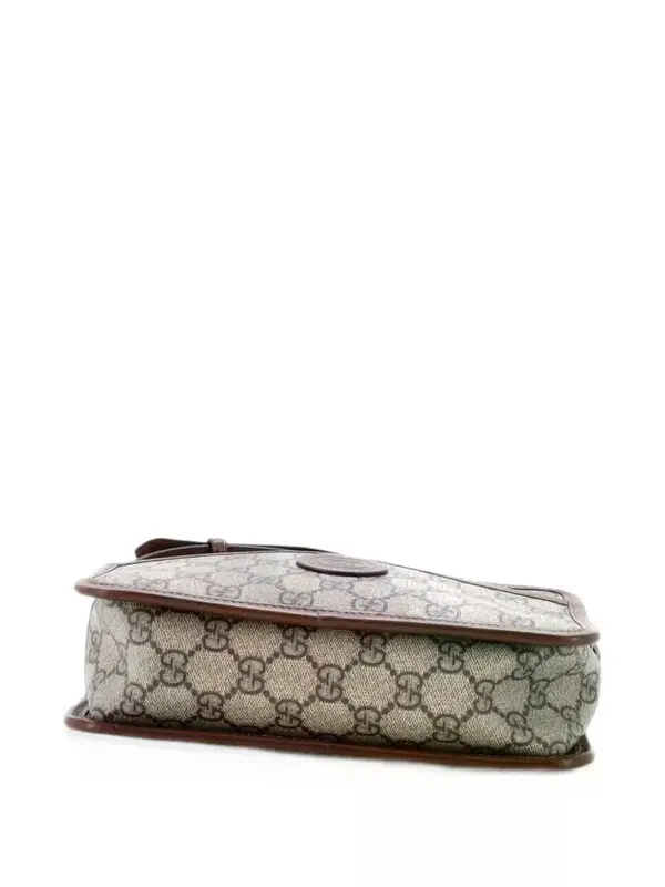 Gucci Interlocking G Patch Camera Bag Gg Coated Canvas Mini Crossbody Bag