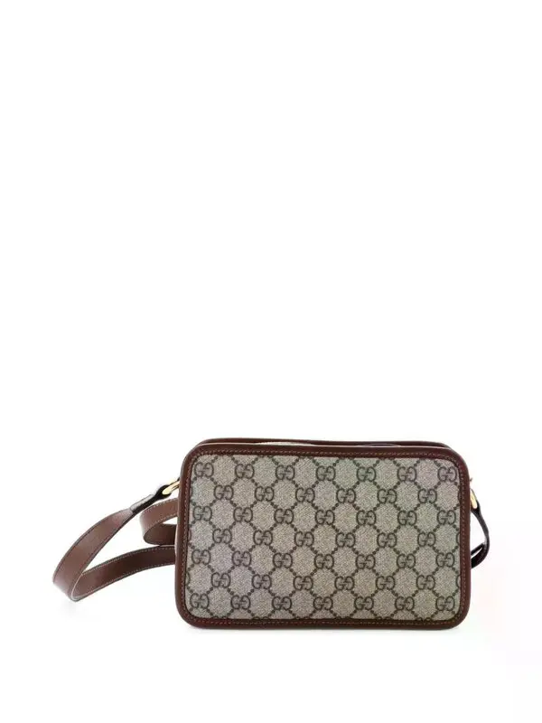 Gucci Interlocking G Patch Camera Bag Gg Coated Canvas Mini Crossbody Bag