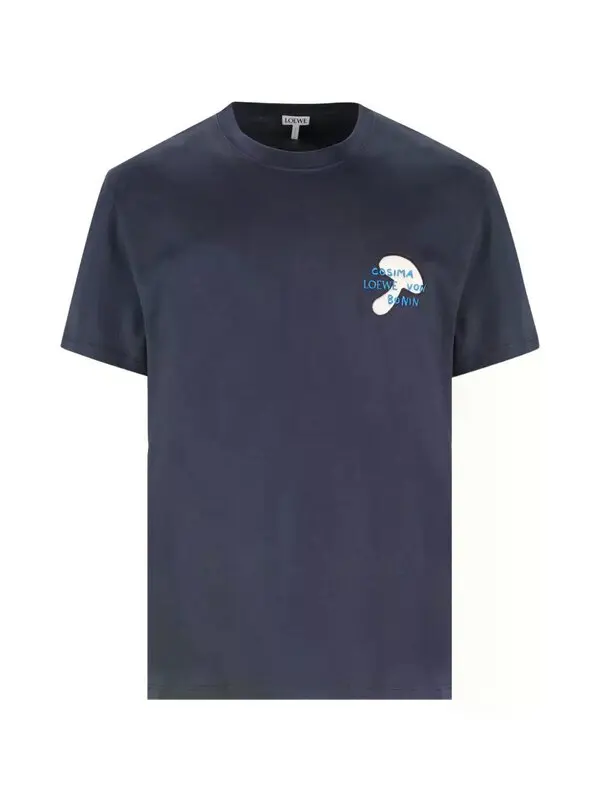 Loewe X Cosima Von Bonin Embroidered T-shirt - Blue