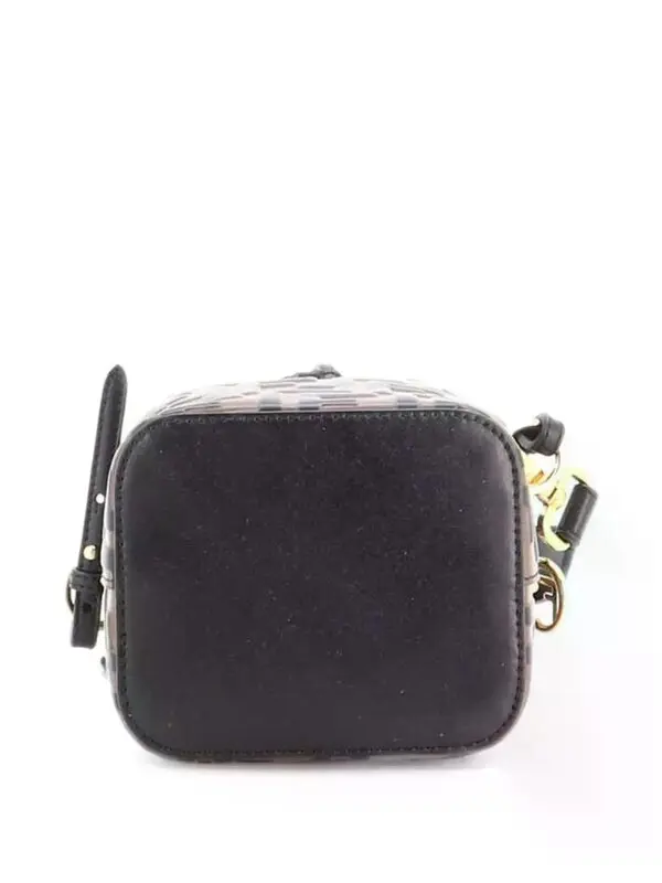 Fendi Mon Tresor Zucca Embossed Leather Mini Bucket Bag