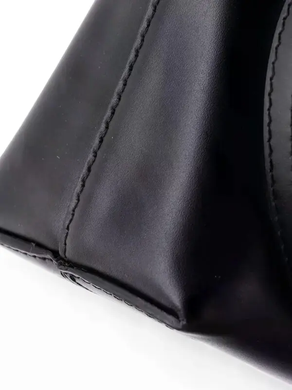Fendi Logo The Way Top Handle Bag Embossed Leather Mini Crossbody Bag