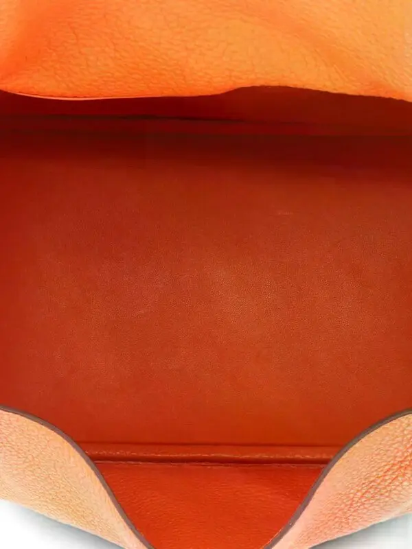 Hermès Lindy Bag Clemence 30 Shoulder Bag - Orange