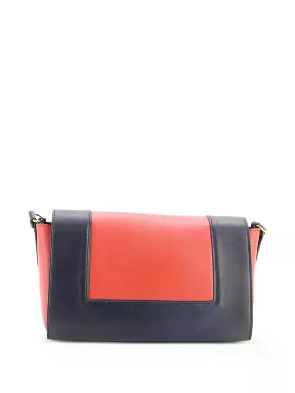 Celine Frame Leather Medium Shoulder Bag - Red