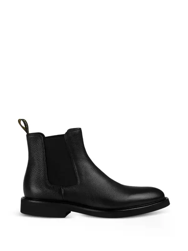 DOUCAL'S Logo-print Grainy Chelsea Boots
