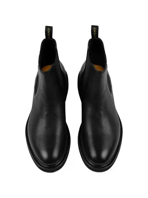 DOUCAL'S Logo-print Grainy Chelsea Boots