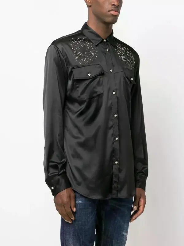 Dsquared2 Micro-stud Embellished Shirt