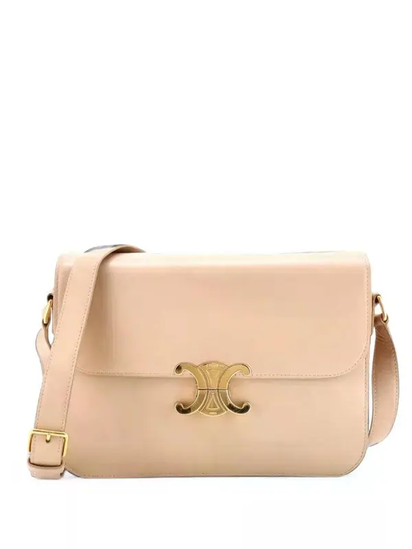 Celine Triomphe Shoulder Bag Smooth Calfskin Large Crossbody Bag