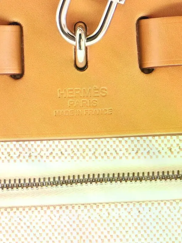 Hermès Herbag Zip Pegase Pop Toile And Leather 31 Shoulder Bag