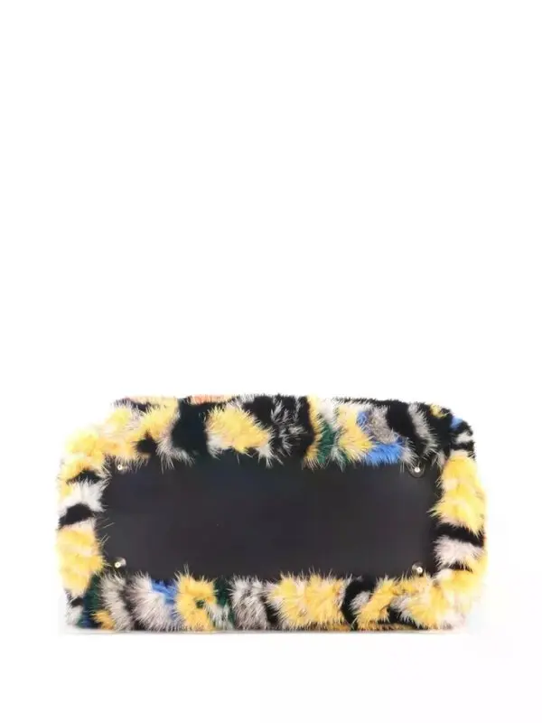 Dior Lady Bag Limited Edition Printed Mink Medium Satchel - Multicolour