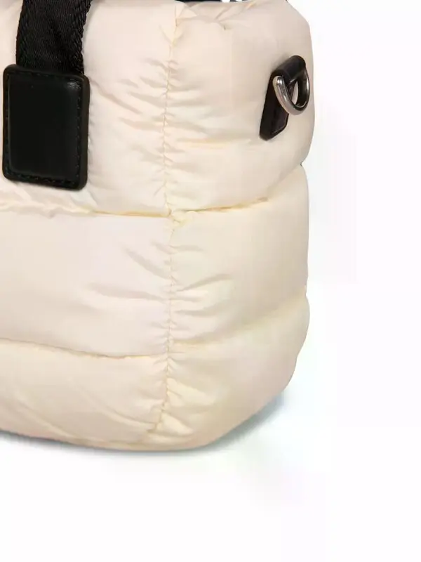 Moncler Caradoc Quilted Logo-patch Mini Bag - White