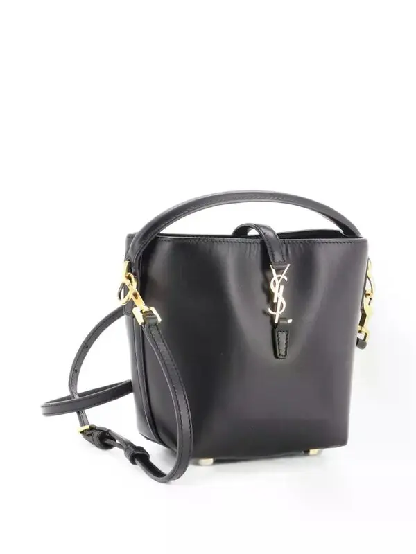 Saint Laurent Le 37 Leather Mini Bucket Bag
