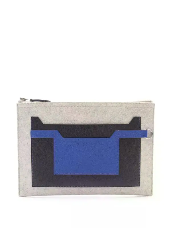 Hermès 2018 Epsom And Felt Toodoo 29 Clutch Bag