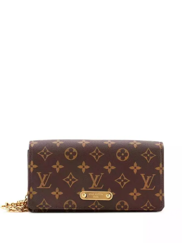 LOUIS VUITTON Lily Wallet On Chain Monogram Canvas Crossbody Bag