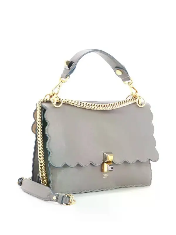 Fendi Kan I Bag Leather Medium Shoulder Bag