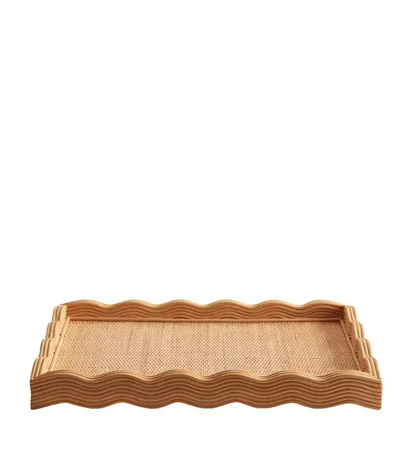 SOHO HOME Large Rattan Pangbourne Tray